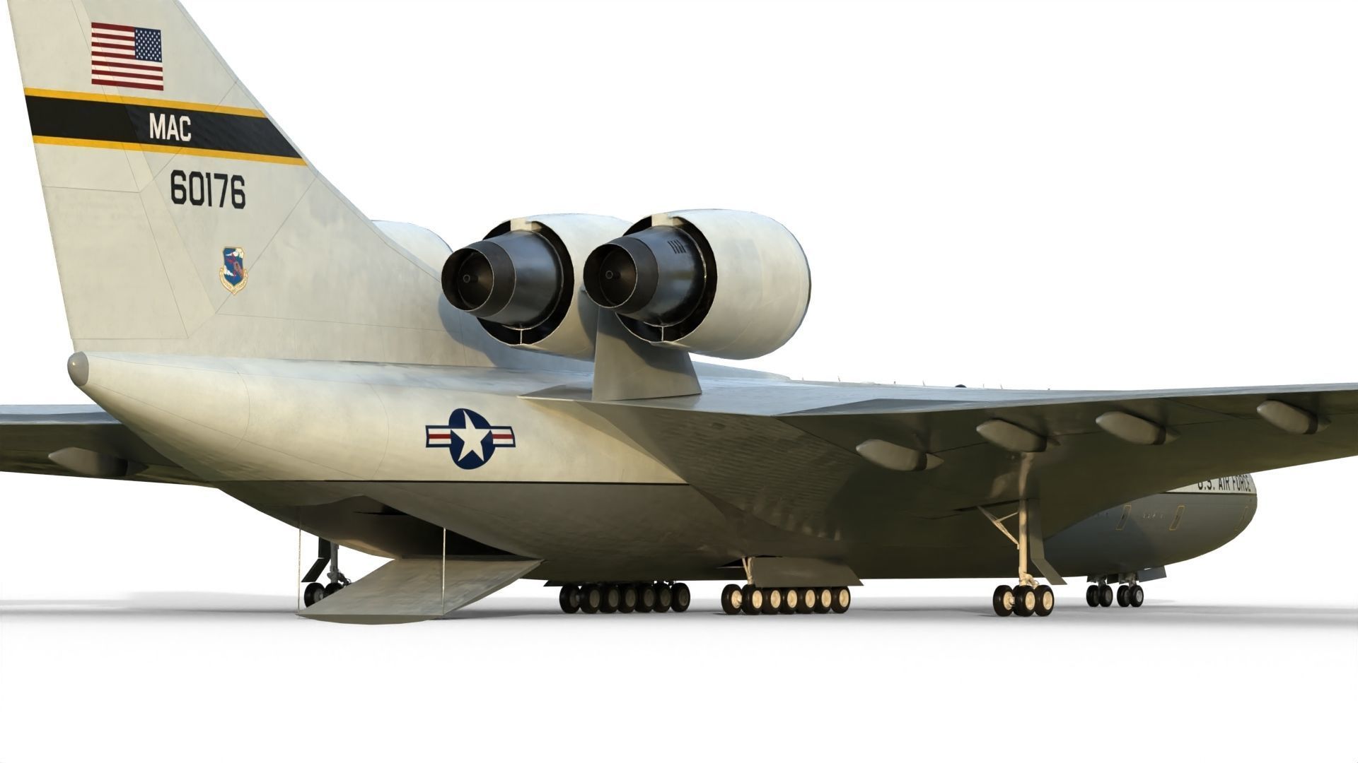 Lockheed CL-1201 nuclear powered aircraft 3D model | CGTrader