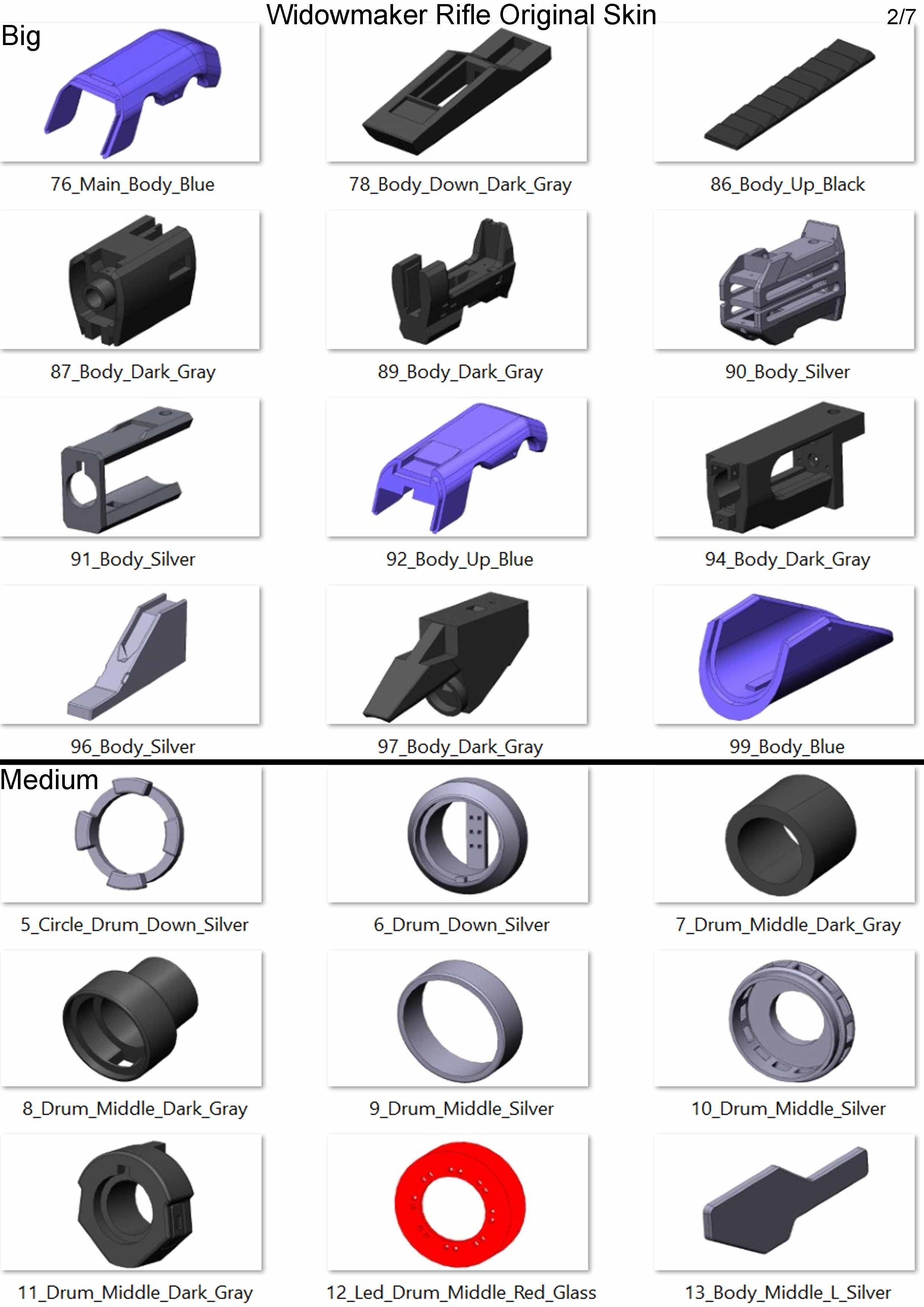 Widowmaker Original Skin - Overwatch - Printable - STL 3D model 3D ...