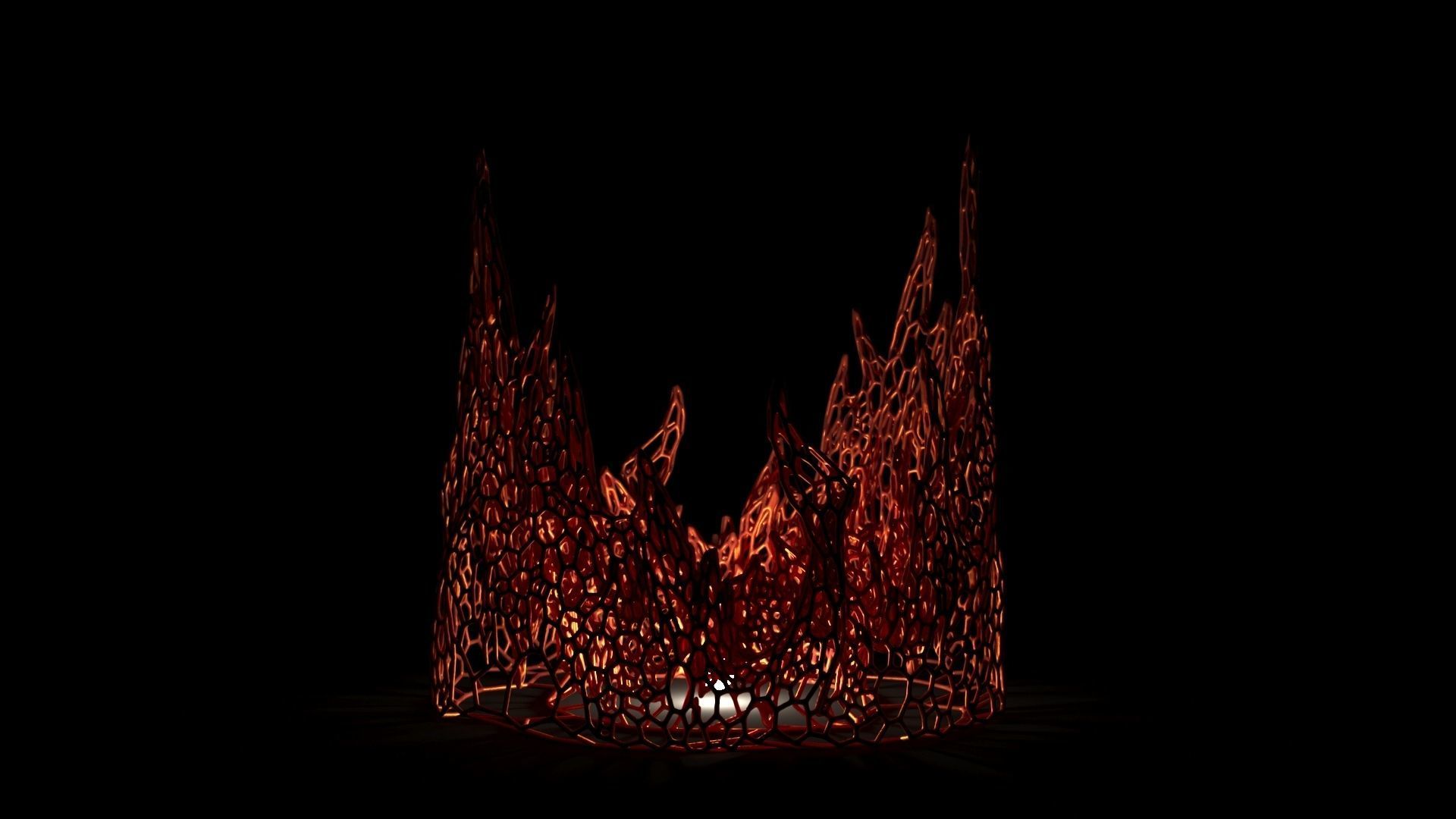Fire flame 3D model 3D printable | CGTrader