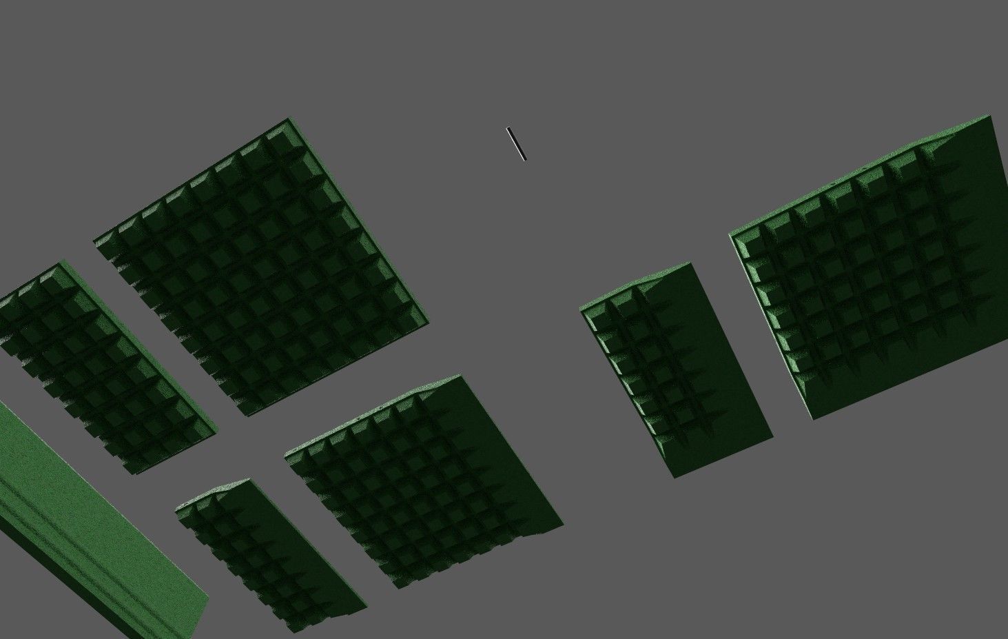 3D model Rubber fall protection mat for playgrounds VR / AR / low-poly ...