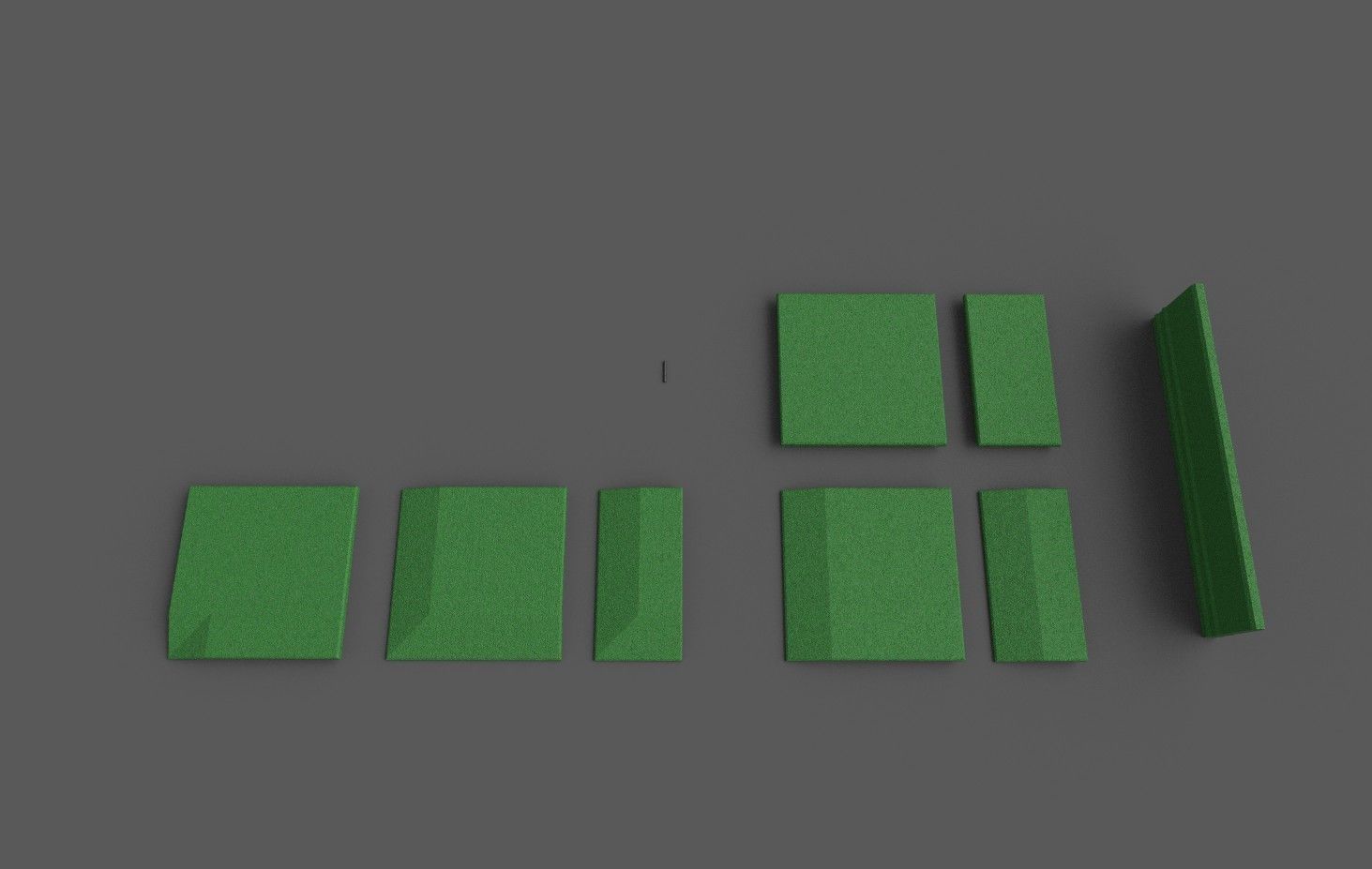 3D model Rubber fall protection mat for playgrounds VR / AR / low-poly ...