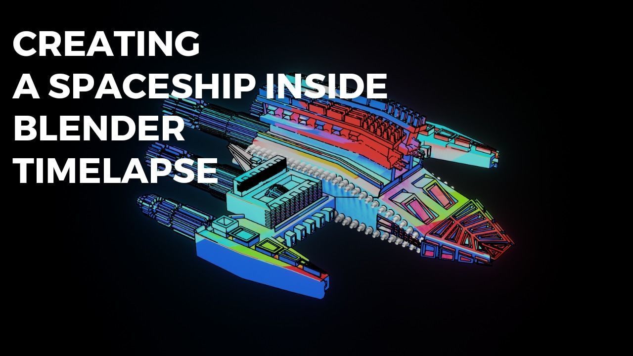 Spaceship 3D Model Created in Blender3D 3D model | CGTrader