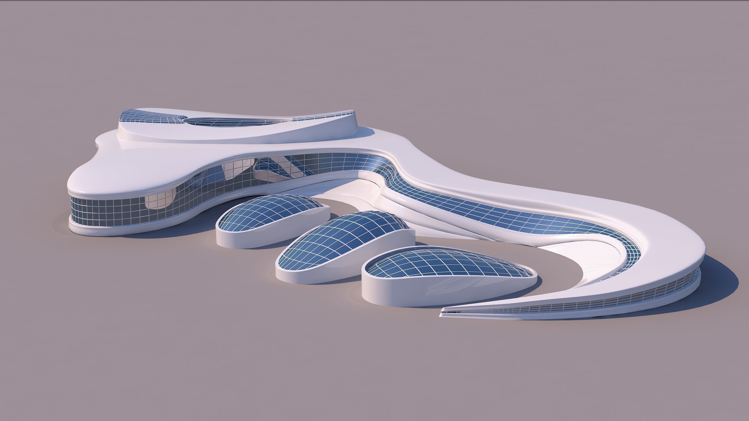 0086 - Organic Building 3D model | CGTrader