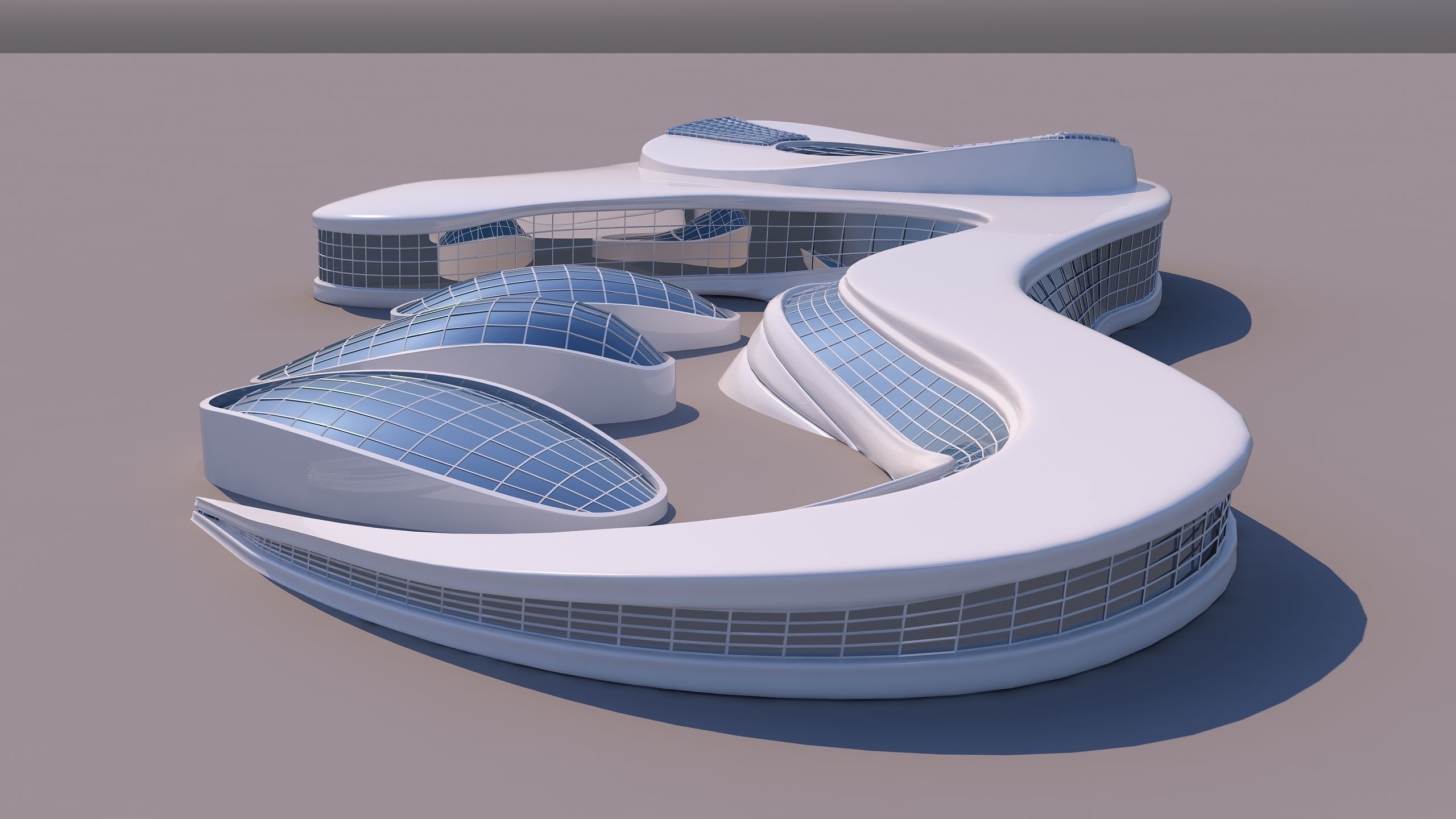 0086 - Organic Building 3D model | CGTrader