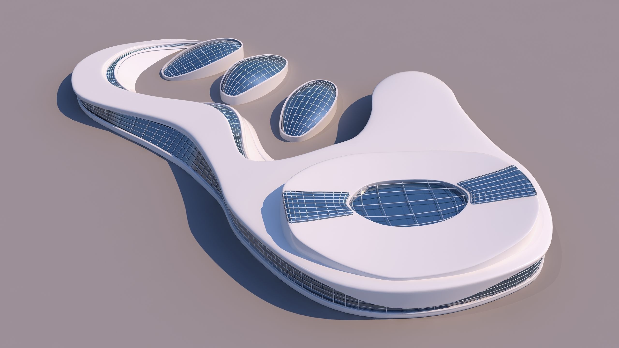 0086 - Organic Building 3D model | CGTrader