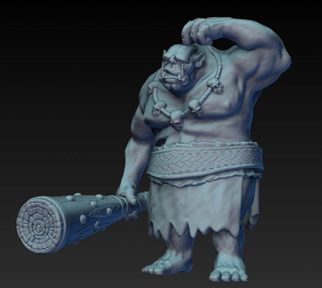 Ogre Miniature 3D model 3D printable | CGTrader