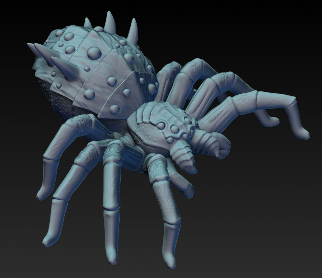 Spider Miniature 3D model 3D printable | CGTrader
