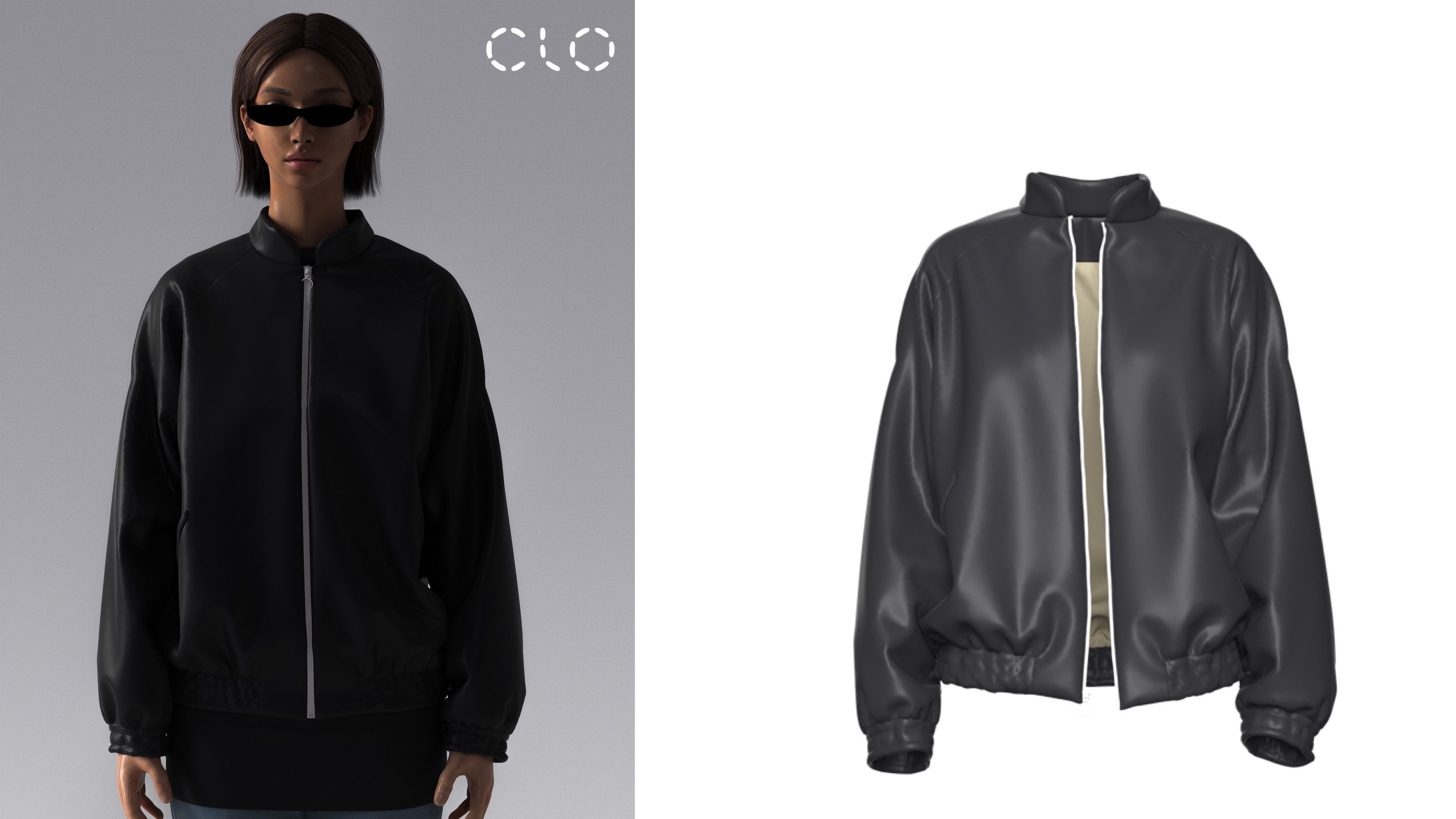 bomber jeans 3D model | CGTrader