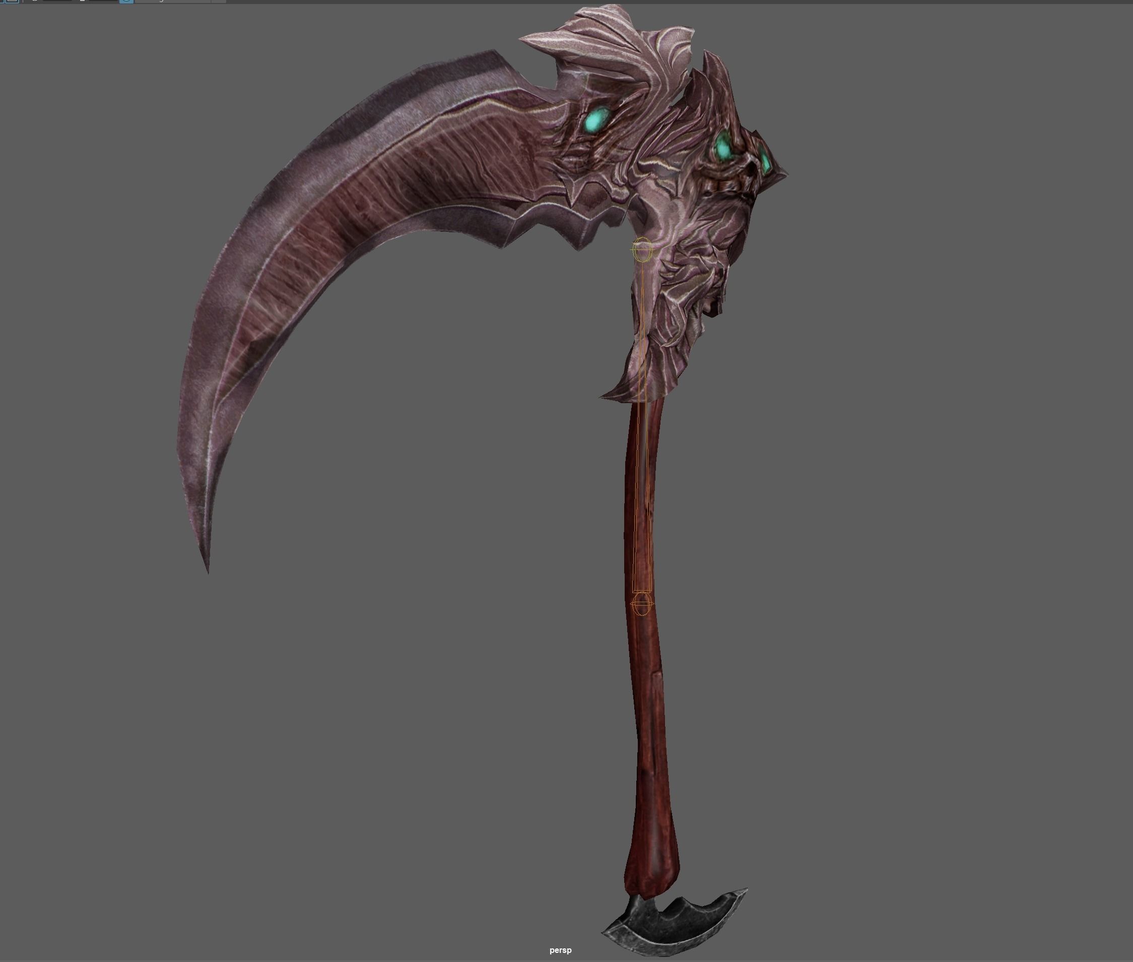 3D model Fantasy Scythe Reaper Weapon VR / AR / low-poly | CGTrader