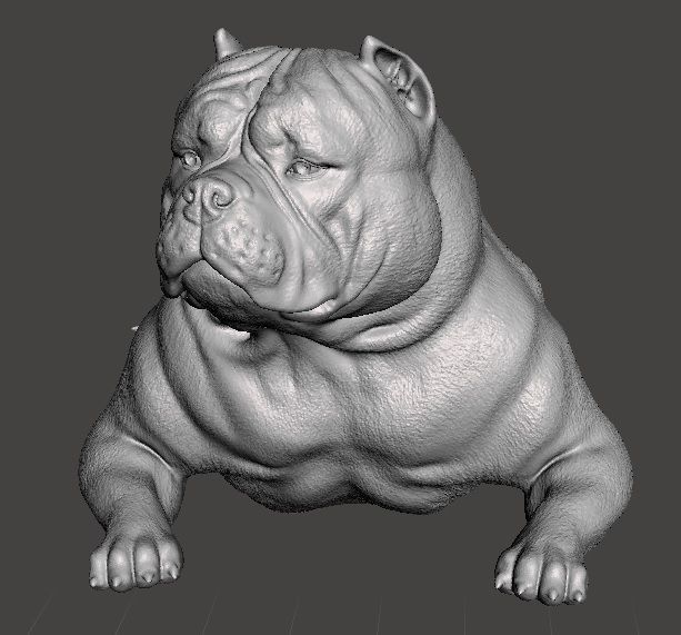 american bully perro 3D model 3D printable | CGTrader