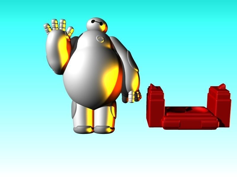 BAYMAX DISNEY PIXAR 3D model 3D printable | CGTrader