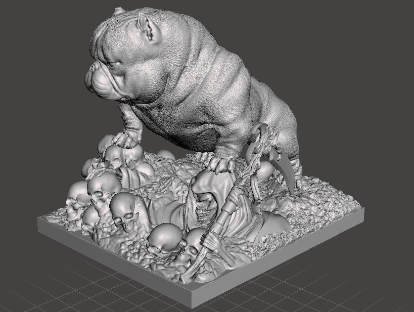 Perro bully exotico Calaveras 3D model 3D printable | CGTrader