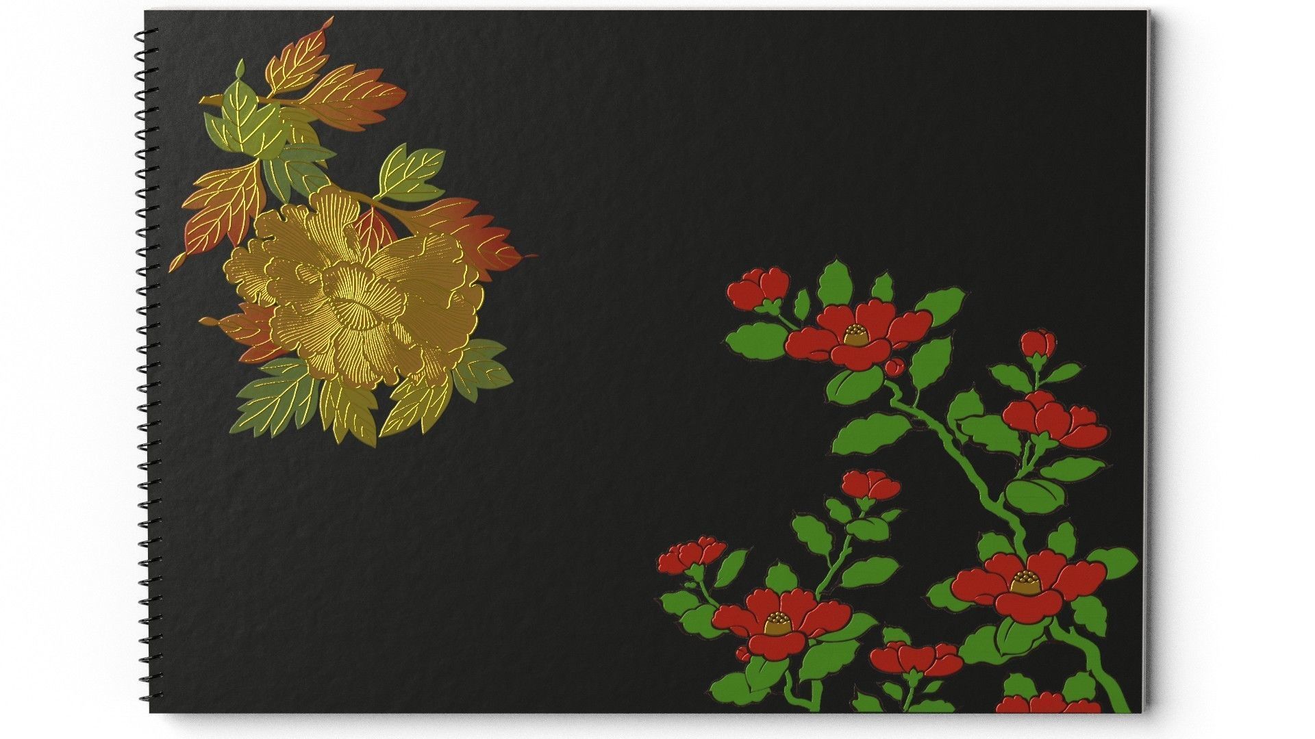 Japanese Style Notebook 3D model | CGTrader