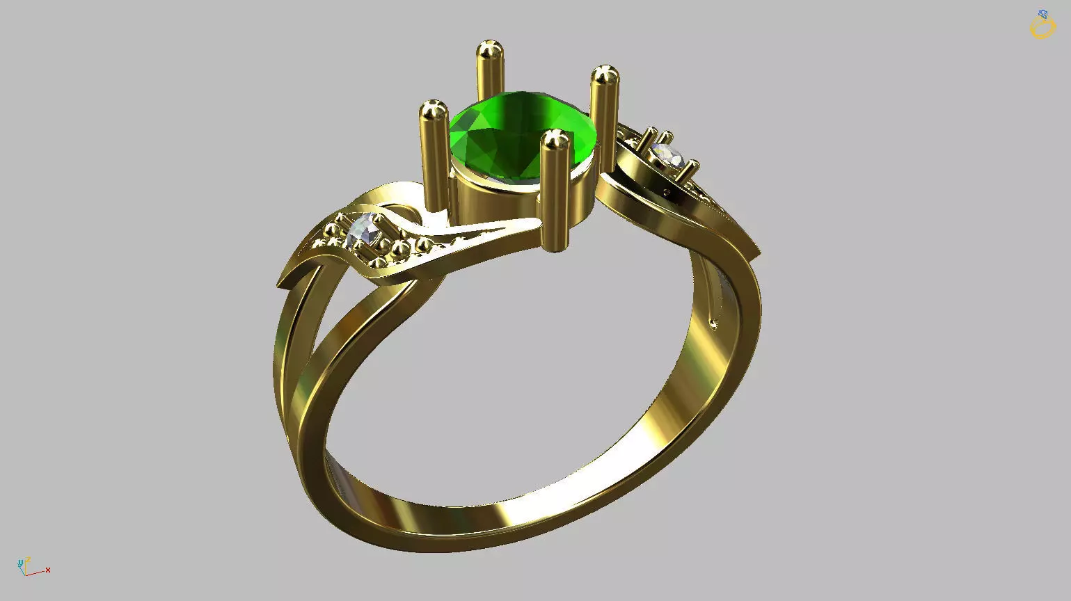 Graduation Ring 3D model 3D printable | CGTrader