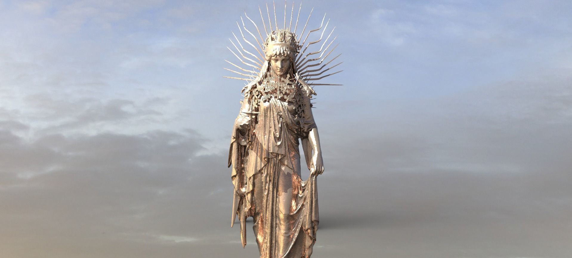 Pagan goddesss Statue 3D model | CGTrader