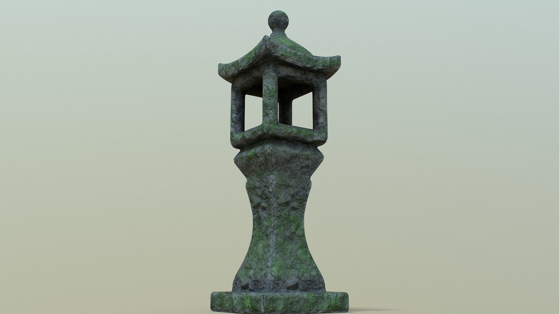 3D model Old Stone Lantern VR / AR / low-poly | CGTrader