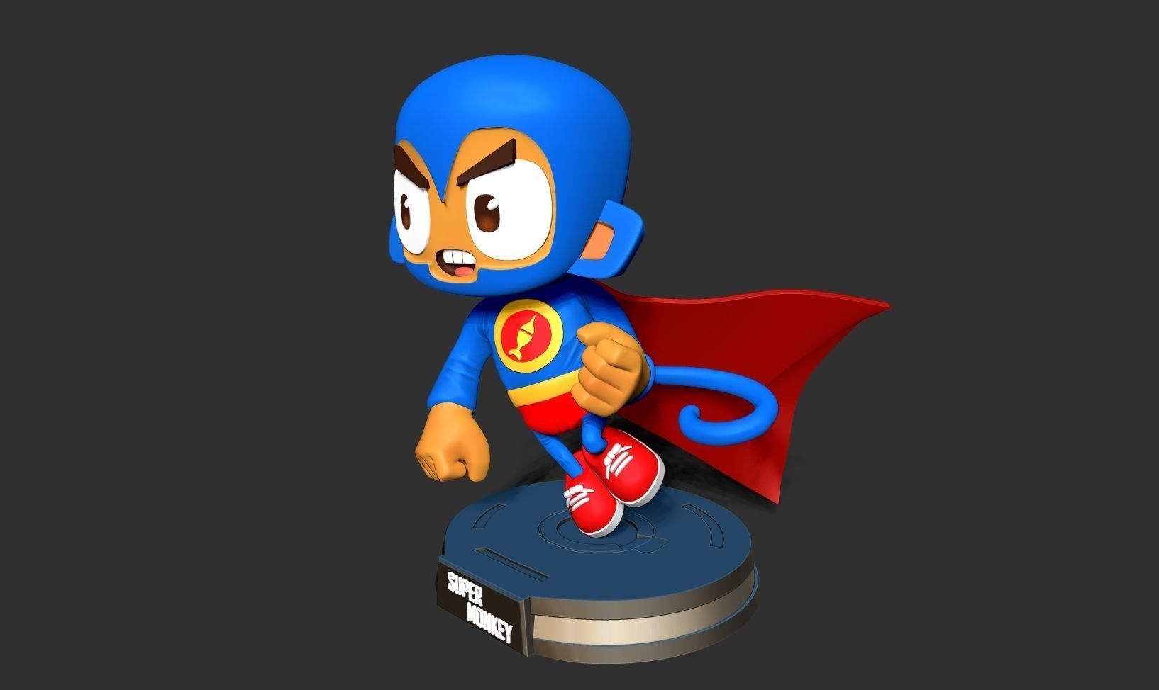 Super Monkey 3D model 3D printable | CGTrader
