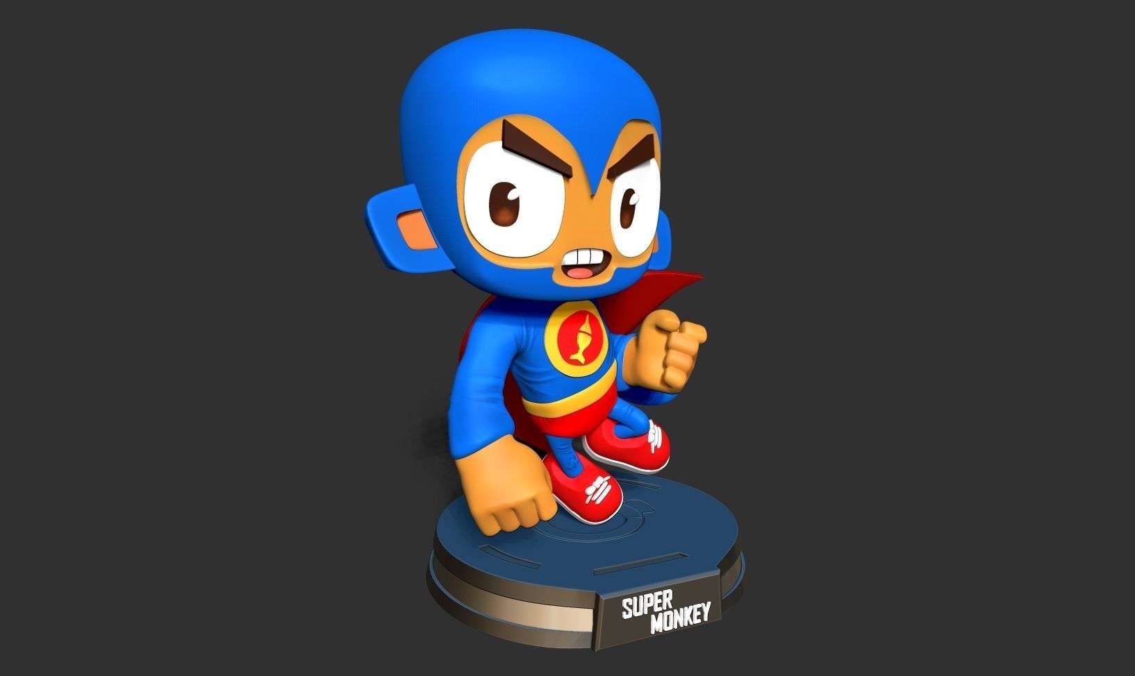 Super Monkey 3D model 3D printable | CGTrader