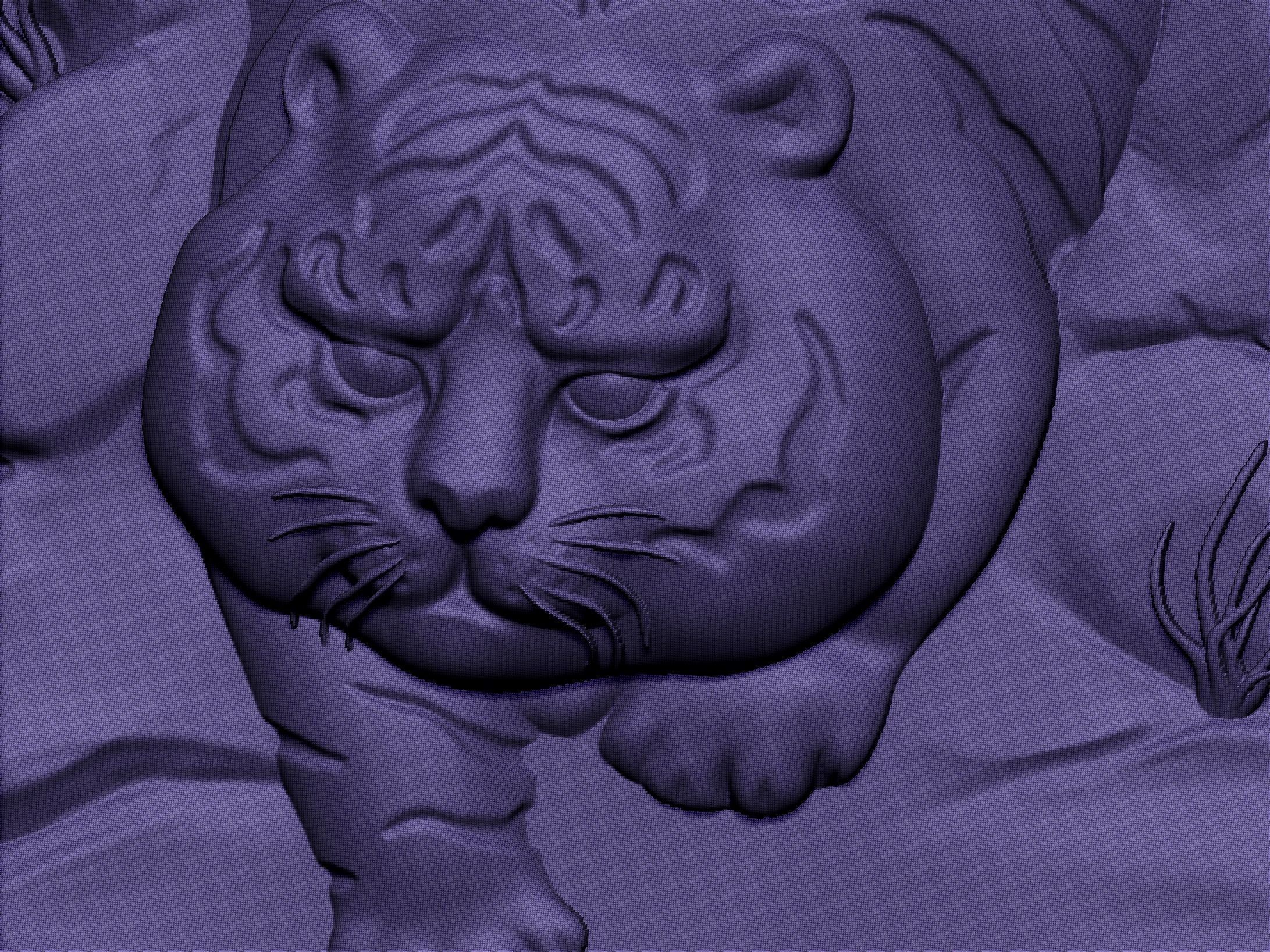 Baby Tiger 3D model 3D printable | CGTrader