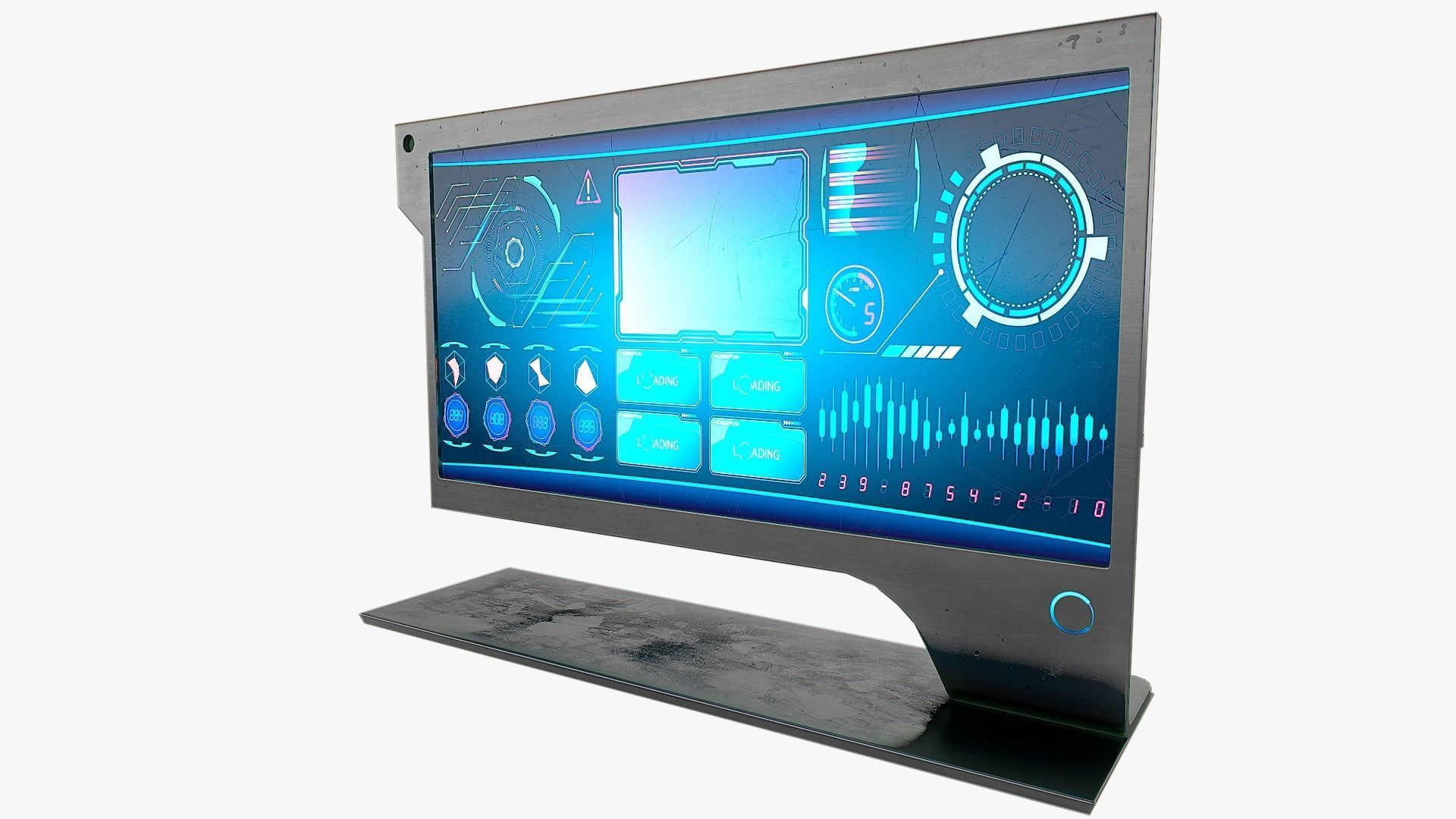 3D model Sci-fi Monitor12 VR / AR / low-poly | CGTrader