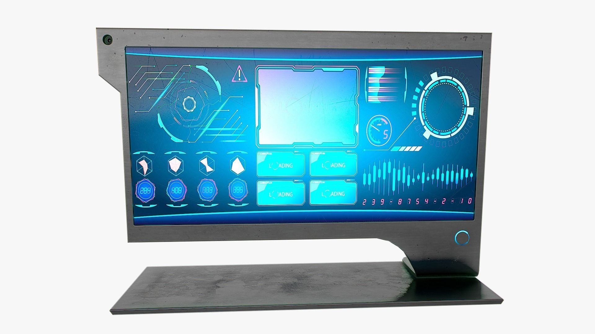 3D model Sci-fi Monitor12 VR / AR / low-poly | CGTrader