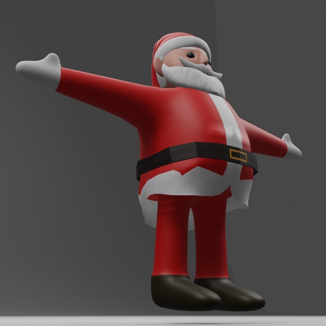 MR SANTA free 3D model rigged | CGTrader