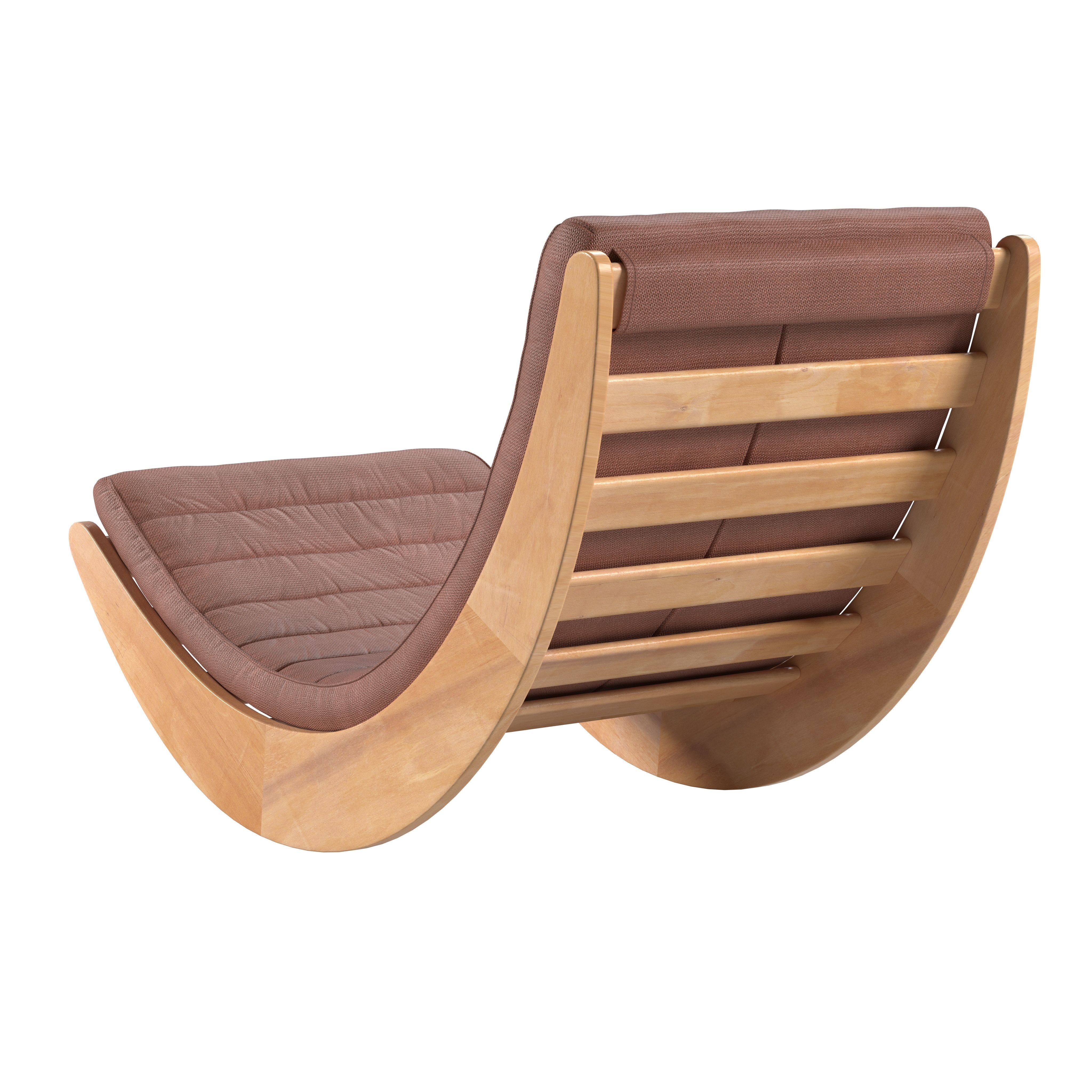 Fabric Relaxer Rocking Chair 13990804 3D model animated | CGTrader