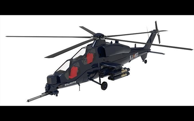3D model Midnight Agusta A129 VR / AR / low-poly | CGTrader