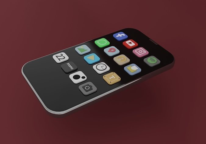 Phone design 3D model | CGTrader