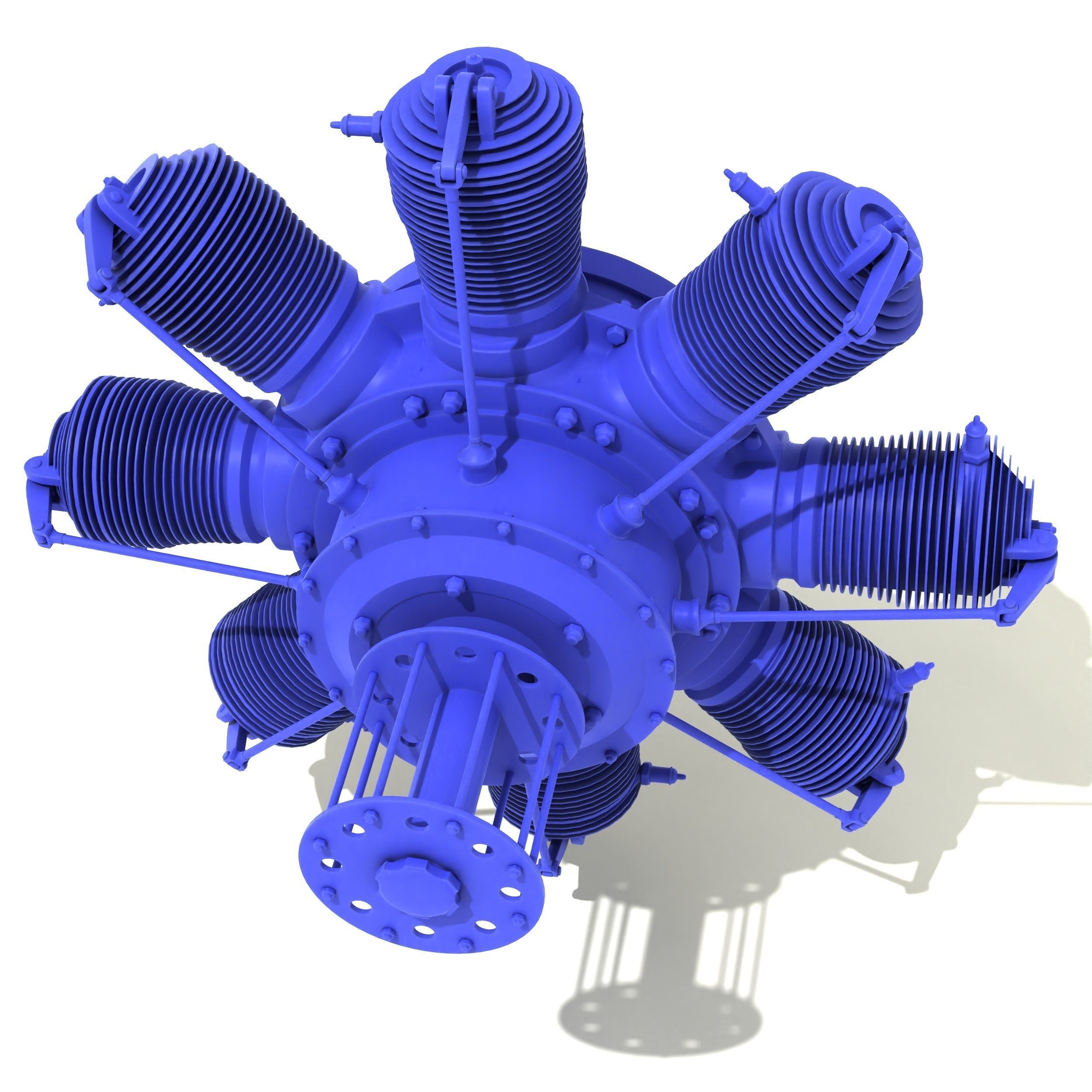Rotary engine Gnome Monosoupape 3D print ready 3D model 3D printable ...