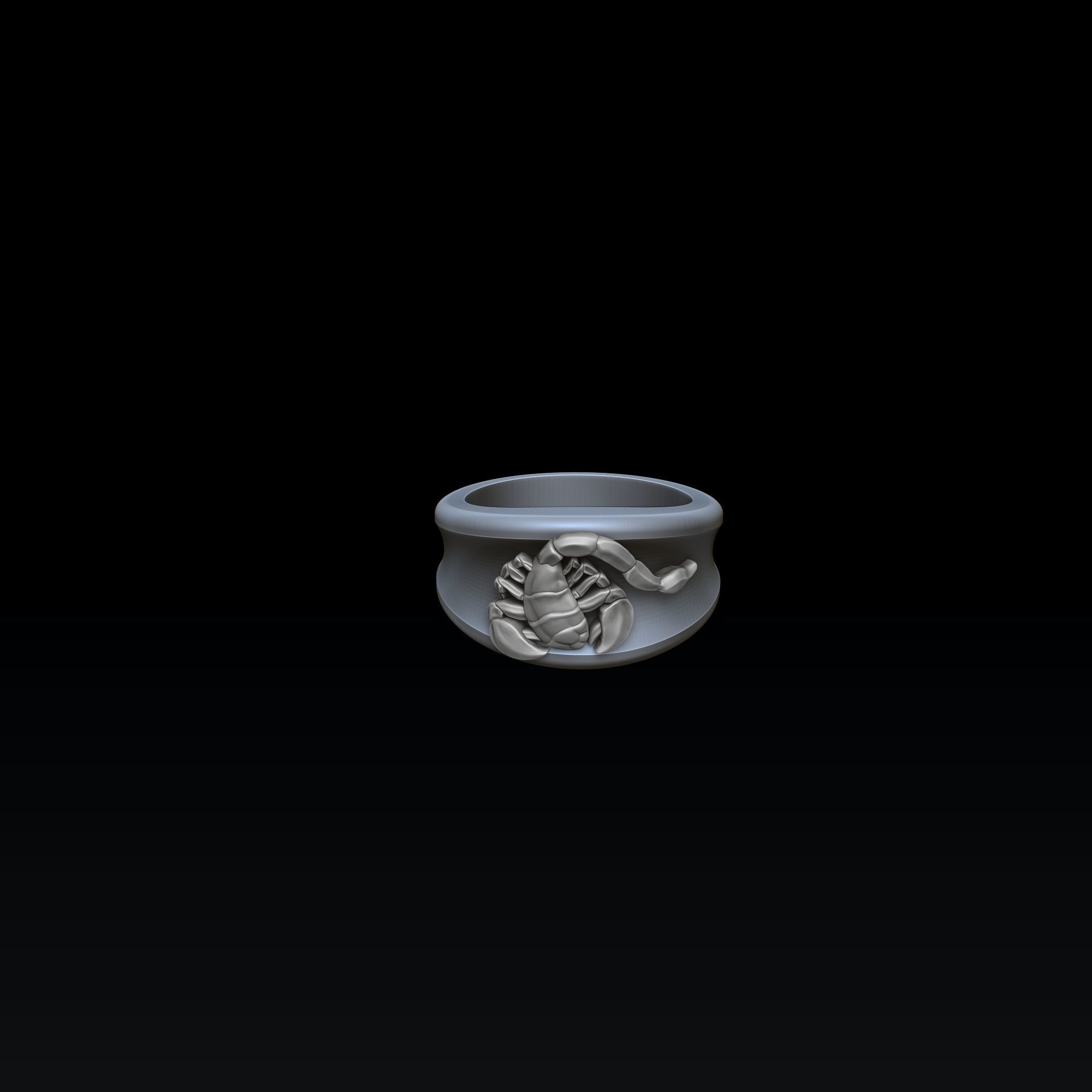Zodiac Horoscope Scorpio Ring 3D model 3D printable | CGTrader