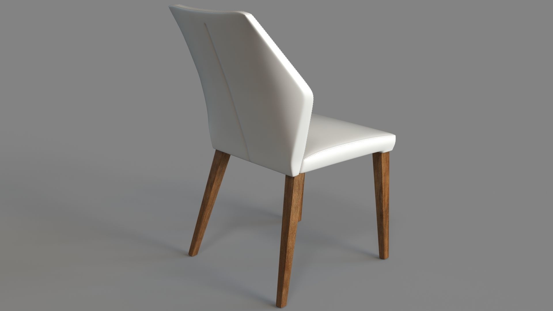 Oslo Dining Chair Alabaster Leather 3D model | CGTrader