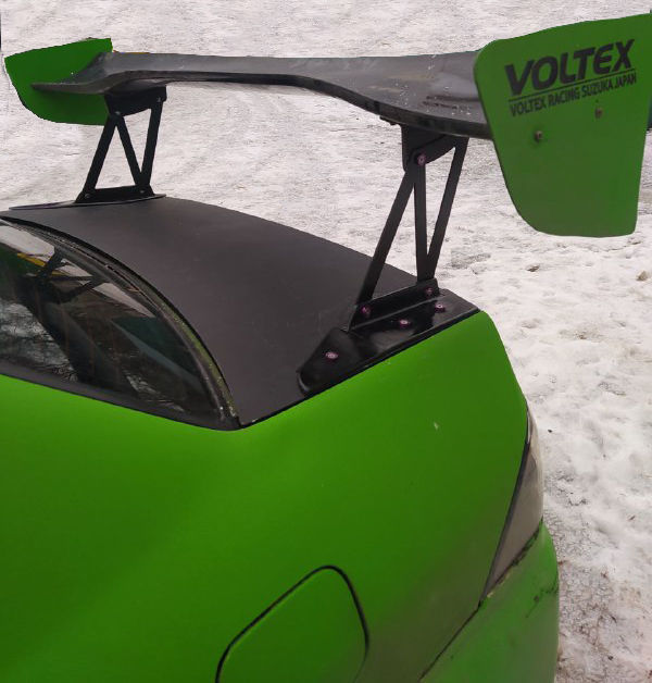 Mitsubishi EVO VOLTEX spoiler wing attachment pad 3D model 3D printable ...