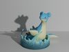 Lapras pokemon 3D print model 3D model 3D printable | CGTrader