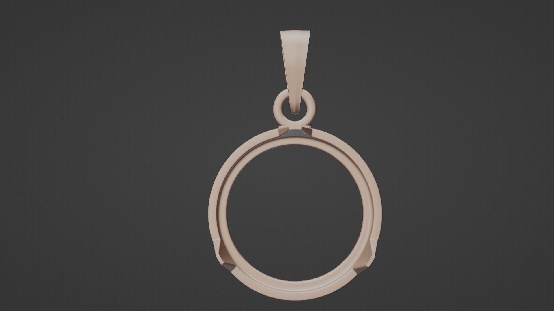 One ounce gold eagle bezel mount 3D model 3D printable | CGTrader
