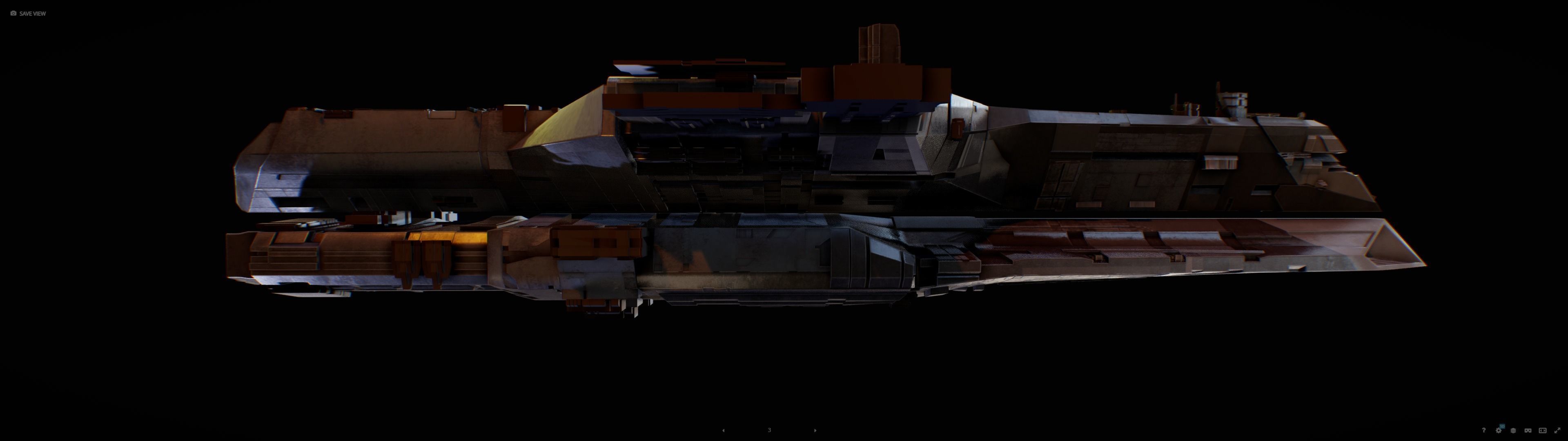 spaceship b07 3D model | CGTrader