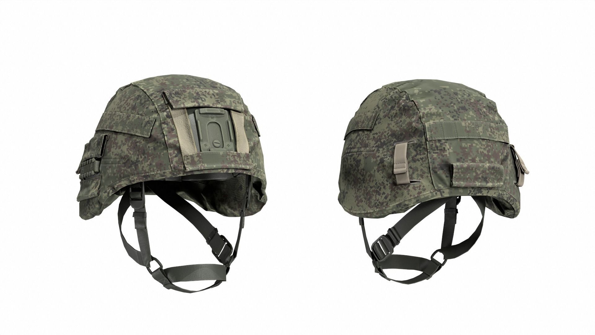 3D model Russian 6B47 Ratnik Helmet with Open Cover VR / AR / low-poly ...