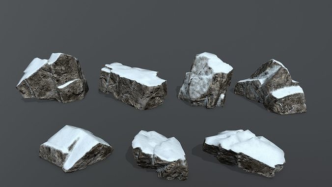 3D model Rock Set 19 VR / AR / low-poly | CGTrader