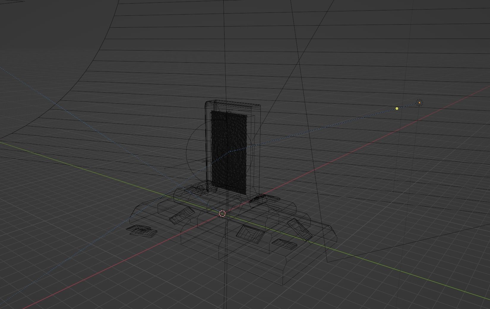 3D model LowPoly Portal monument with light in it VR / AR / low-poly ...