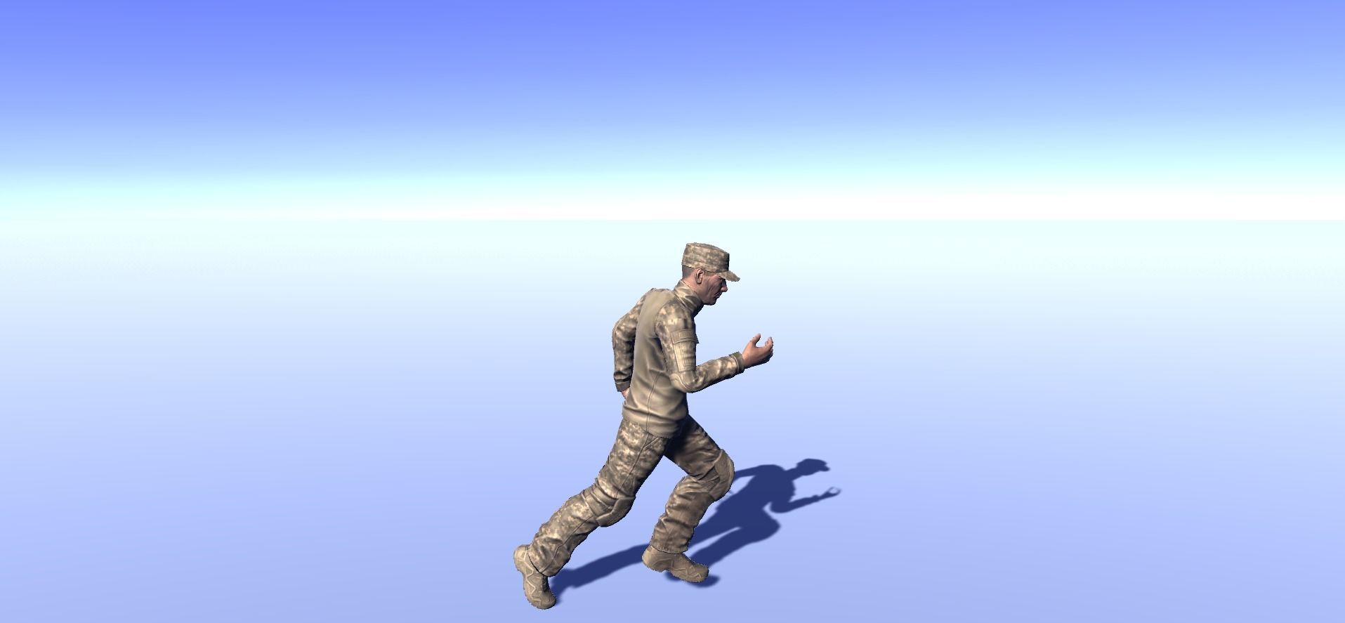 3D model Brave Soldier - animated rigged Military Man VR / AR / low ...