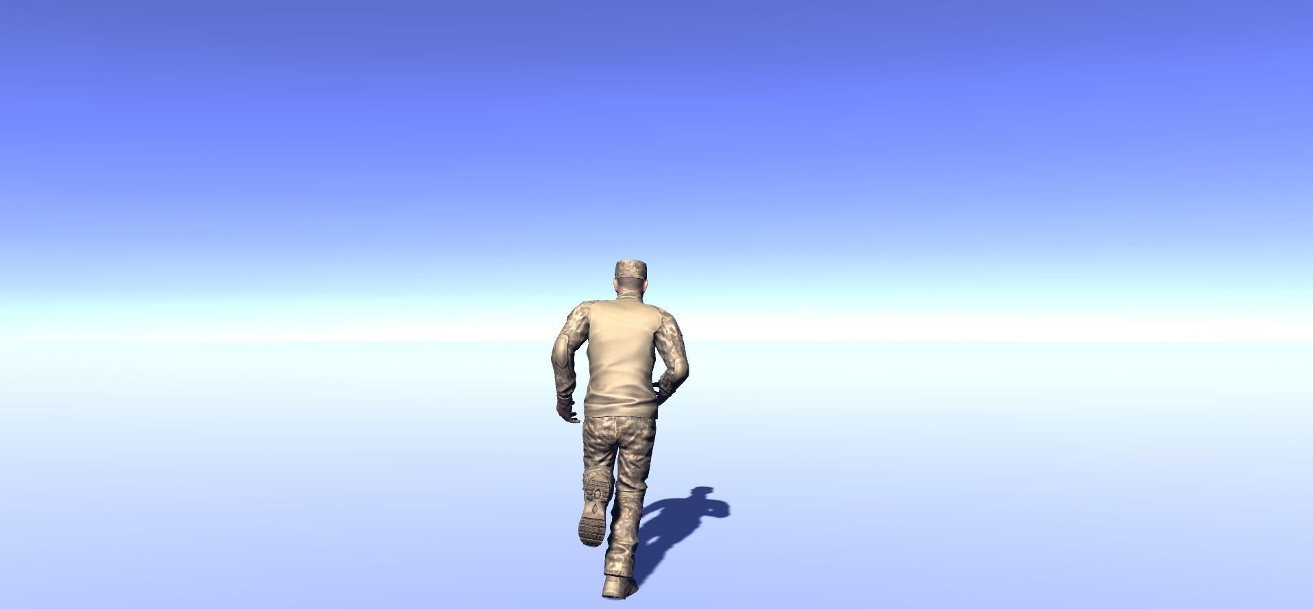 3D model Brave Soldier - animated rigged Military Man VR / AR / low ...