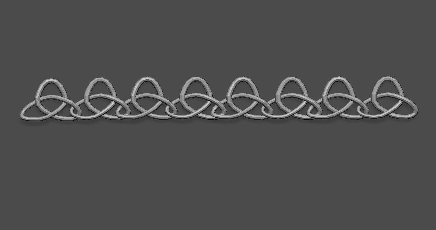 20 Low poly knot nodes base mesh Zbrush IMM and curve set 3D model ...