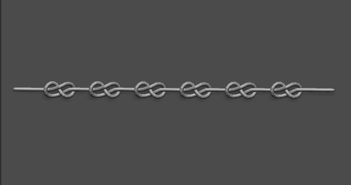 20 Low poly knot nodes base mesh Zbrush IMM and curve set 3D model ...