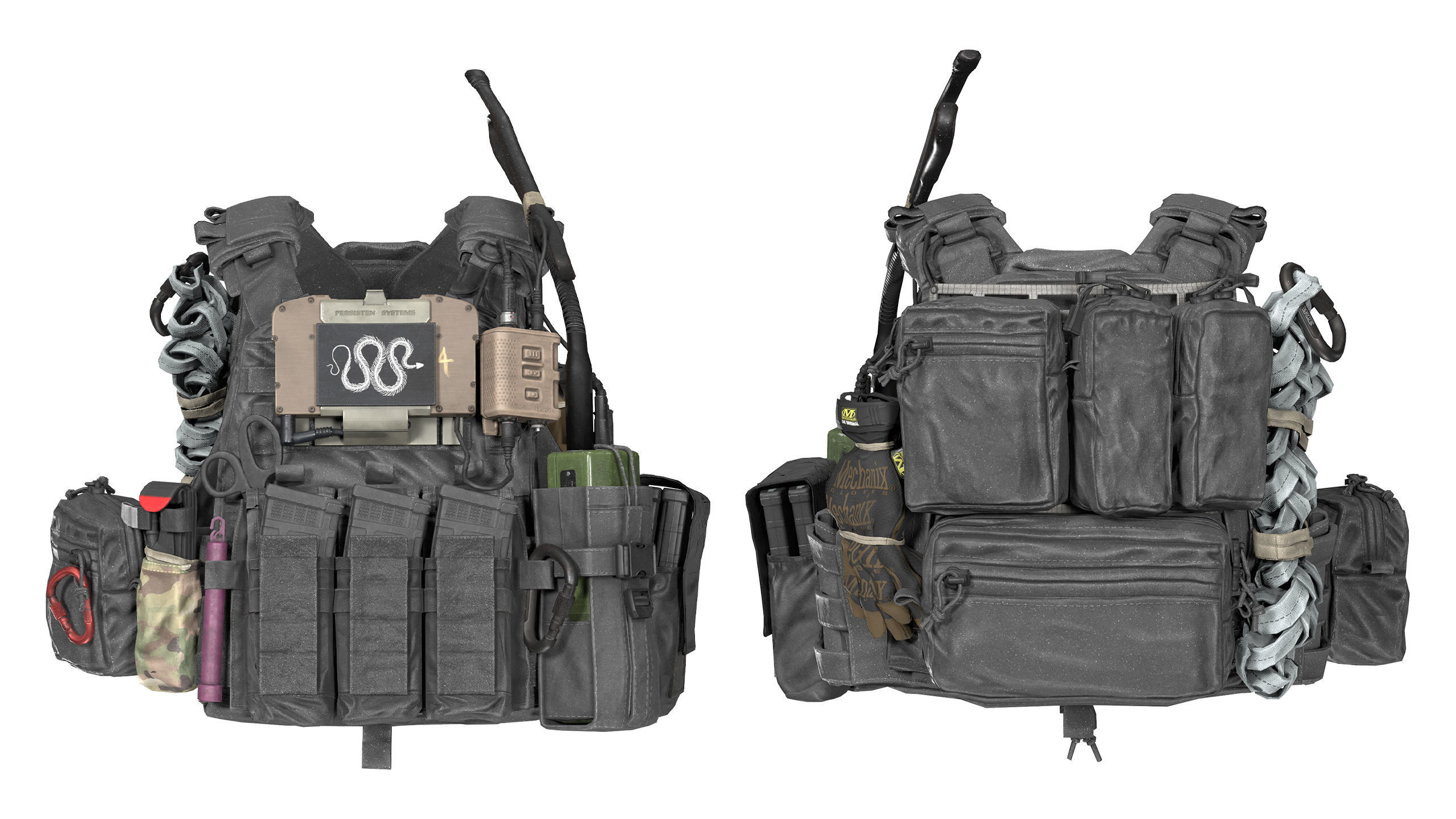 3D model AVS PLATE CARRIER V1 VR / AR / low-poly | CGTrader