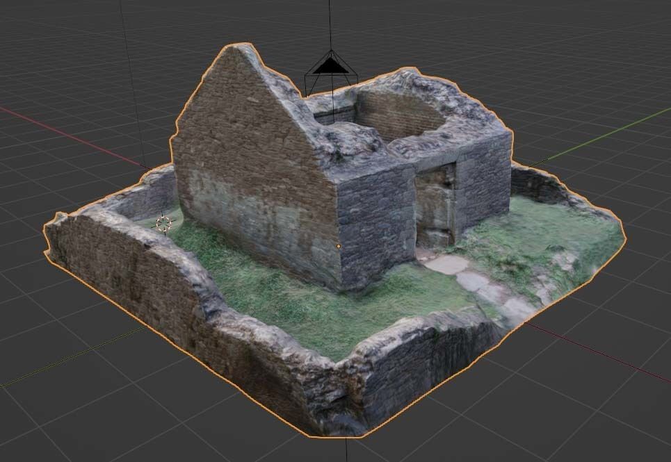 3D model Napoleonic Ruin of Stone Building - Game-Ready Photoscan VR ...