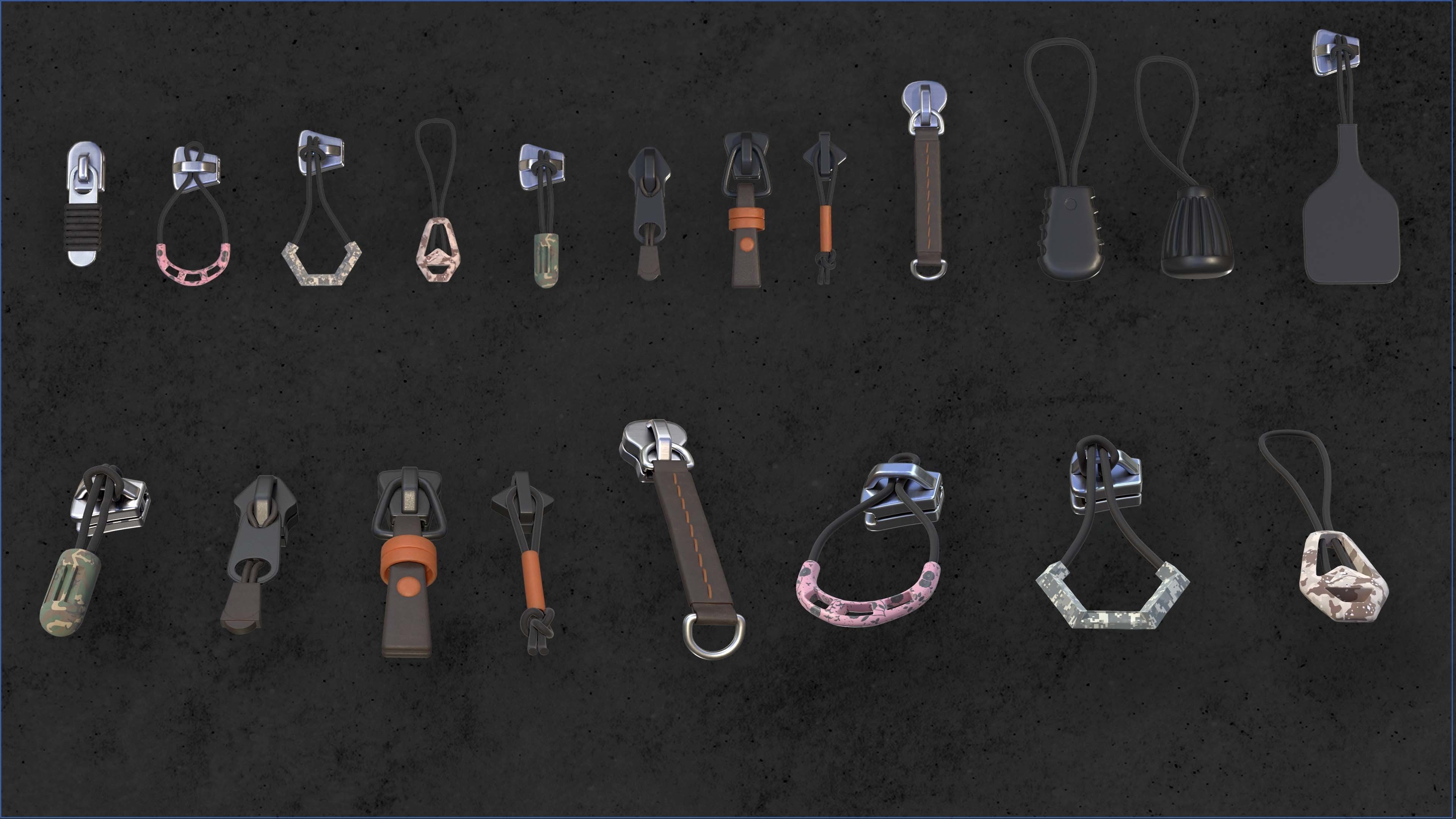 Zipper Zipper Pack 3D model | CGTrader