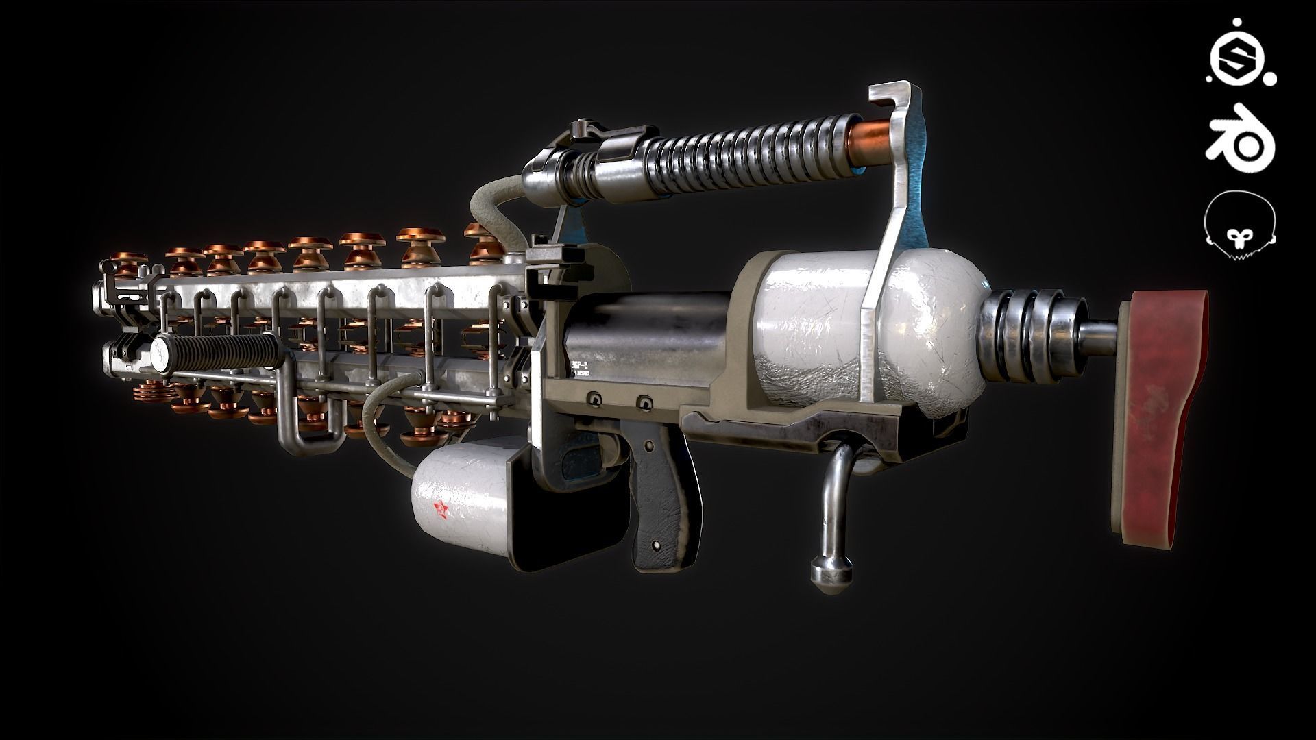 3D model Game Ready Railgun From Atomic heart VR / AR / low-poly | CGTrader