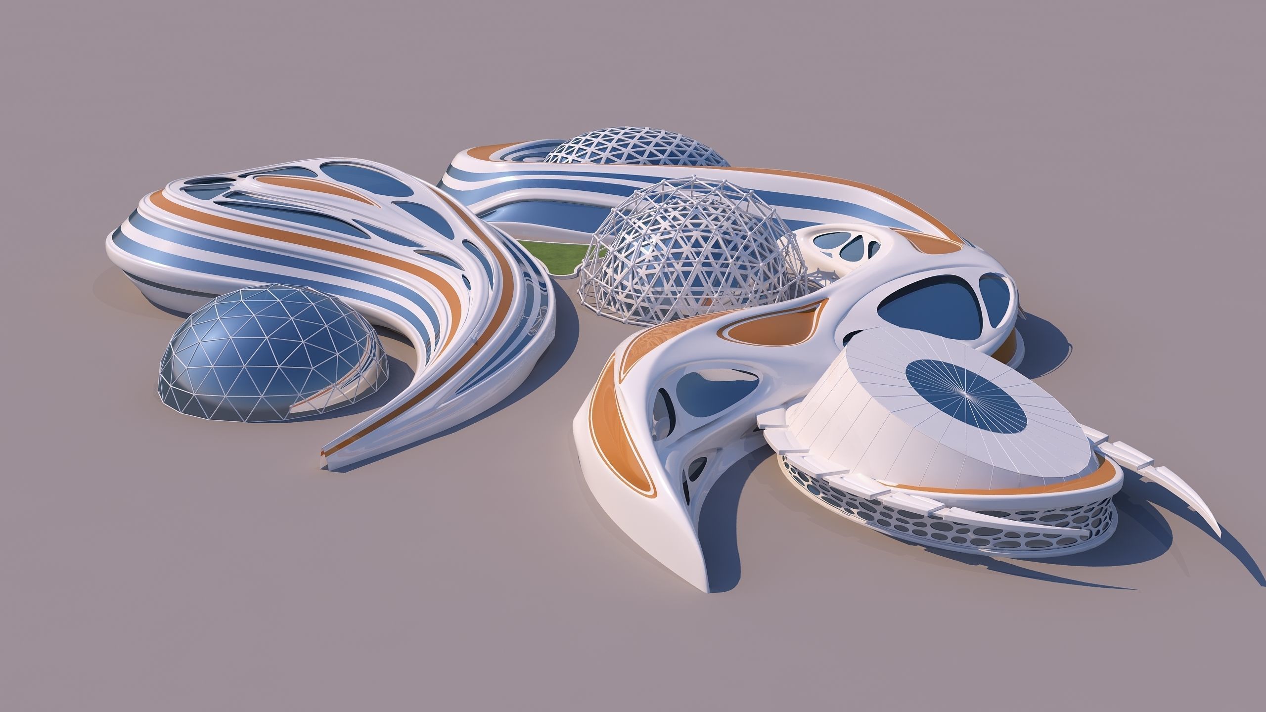 0089 - Organic Building 3D model | CGTrader