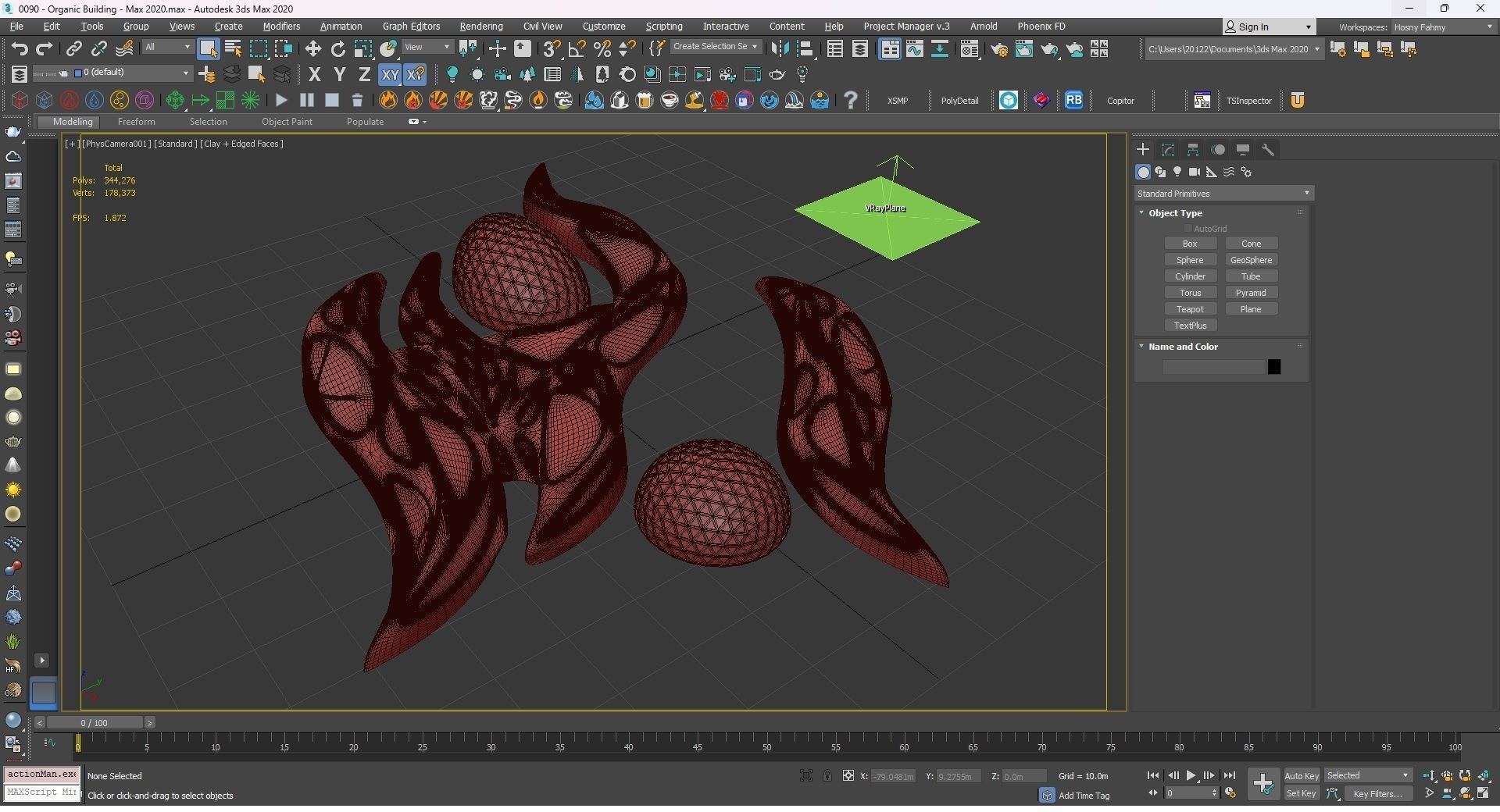 0090 - Organic Building 3D model | CGTrader