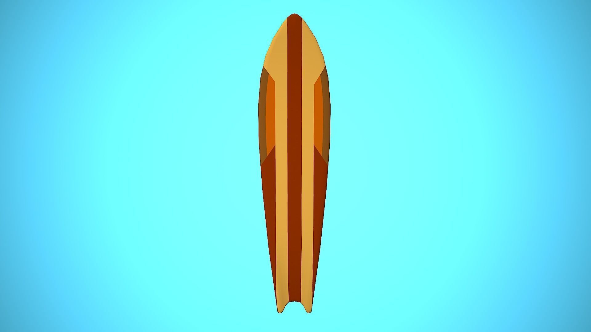 3D model SURF BOARD 10 CARTOON STYLIZED VR / AR / low-poly | CGTrader
